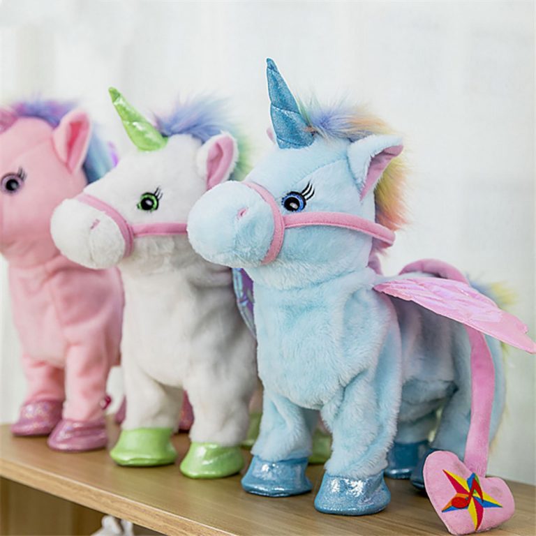 Electric Walking Unicorn Plush Toy (5 colors) - Funny Unicorns Store